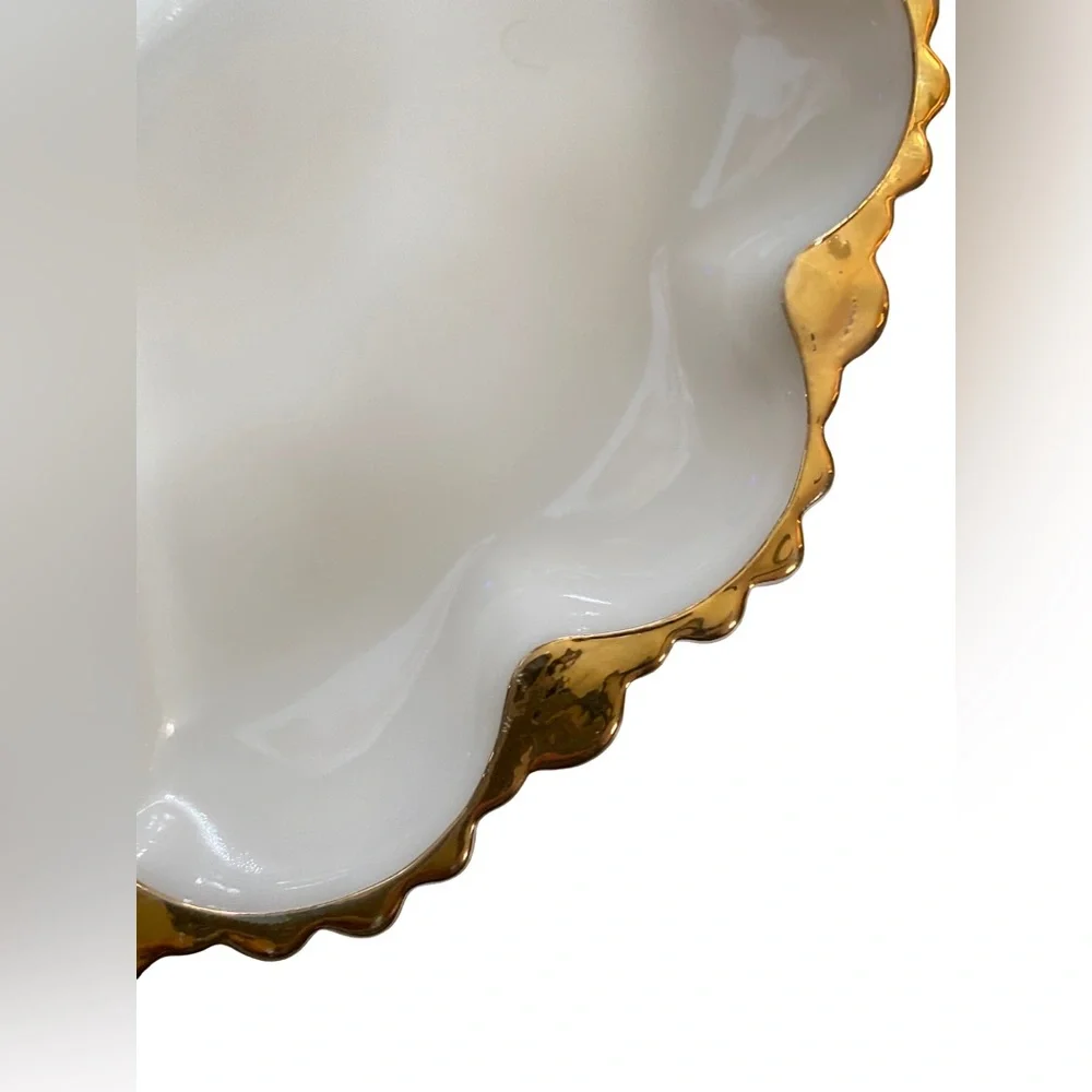 Fire King | Dining | Vintage Anchor Hocking Milk Glass Divided Relish ...